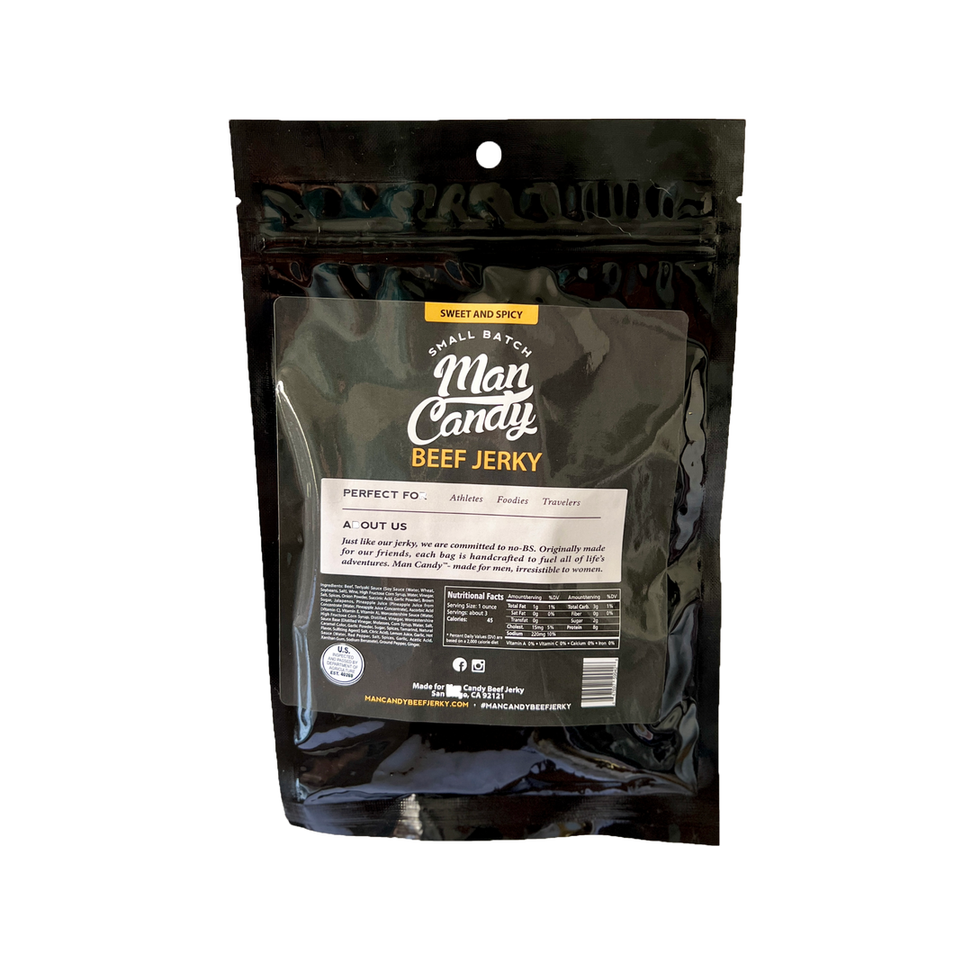 Sweet And Hot Man Candy Beef Jerky